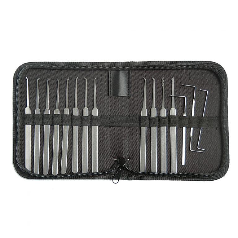 KLOM 15 Piece Wafer Lock Rake Pick Set - GOSO Lock Picks